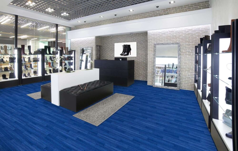 Carter | Blue Linear Luxury Vinyl Plank | TAJ Flooring